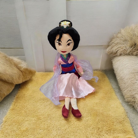 Disney | Toys | Disney Store Princess Mulan 2 Plush Doll Cloth Hair ...